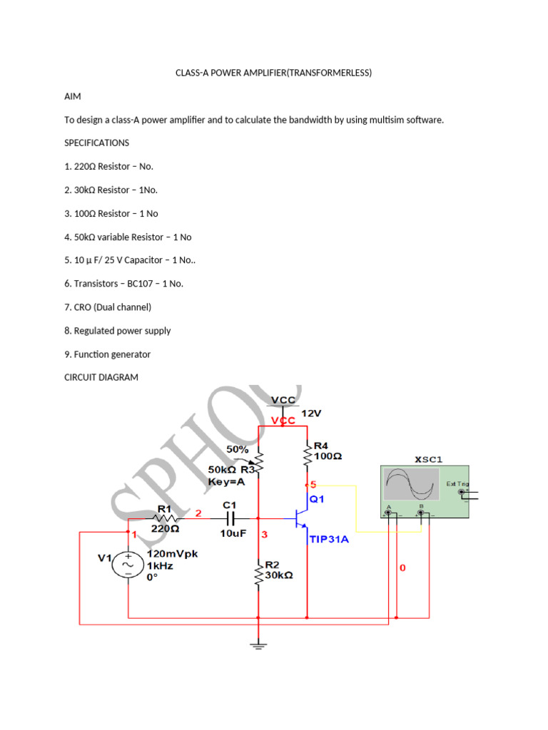 Class-A & B Power Amplifier Design Guide | PDF