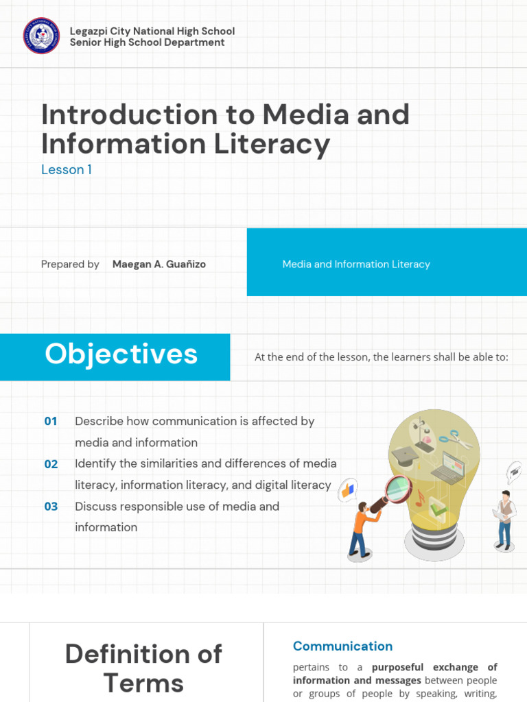 Lesson-1 | PDF | Communication | Information Literacy