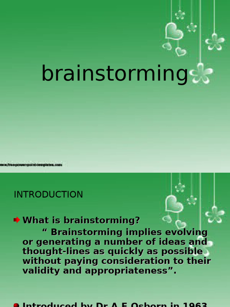 Brainstorming | PDF