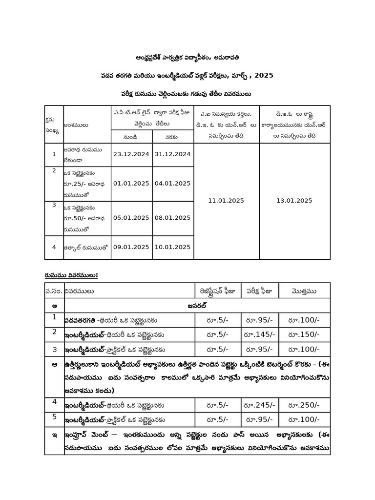 Aposs Timetable March 2025 | PDF