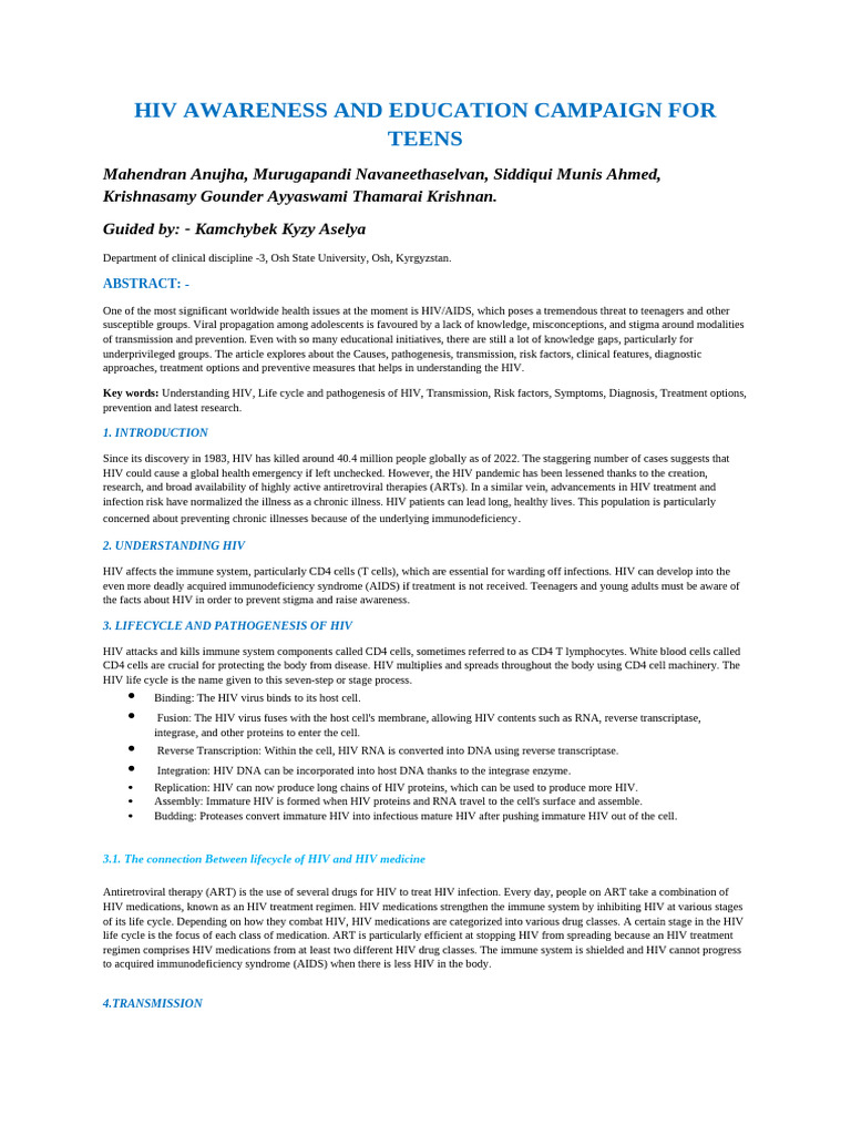 Dermatology Article New | PDF | Hiv | Management Of Hiv/Aids