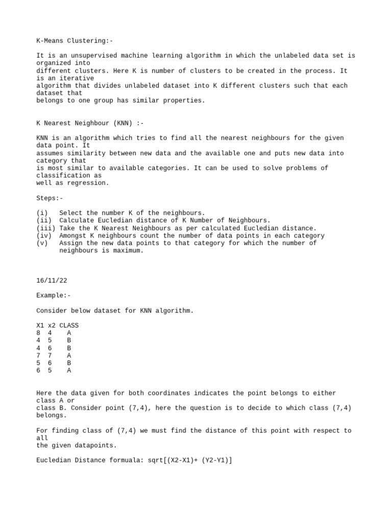 Unsupervised Learning Techniques | PDF