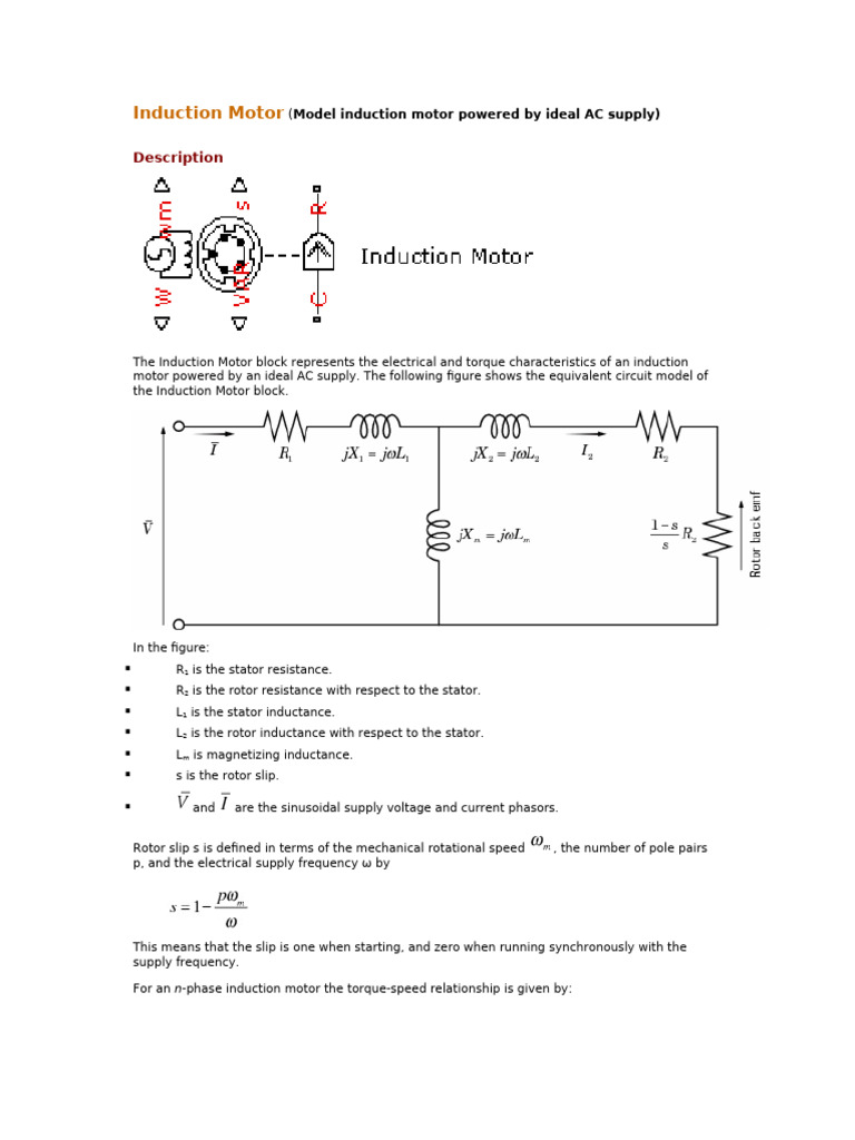 Induction Motor Equivalent Circuit2 Pdf