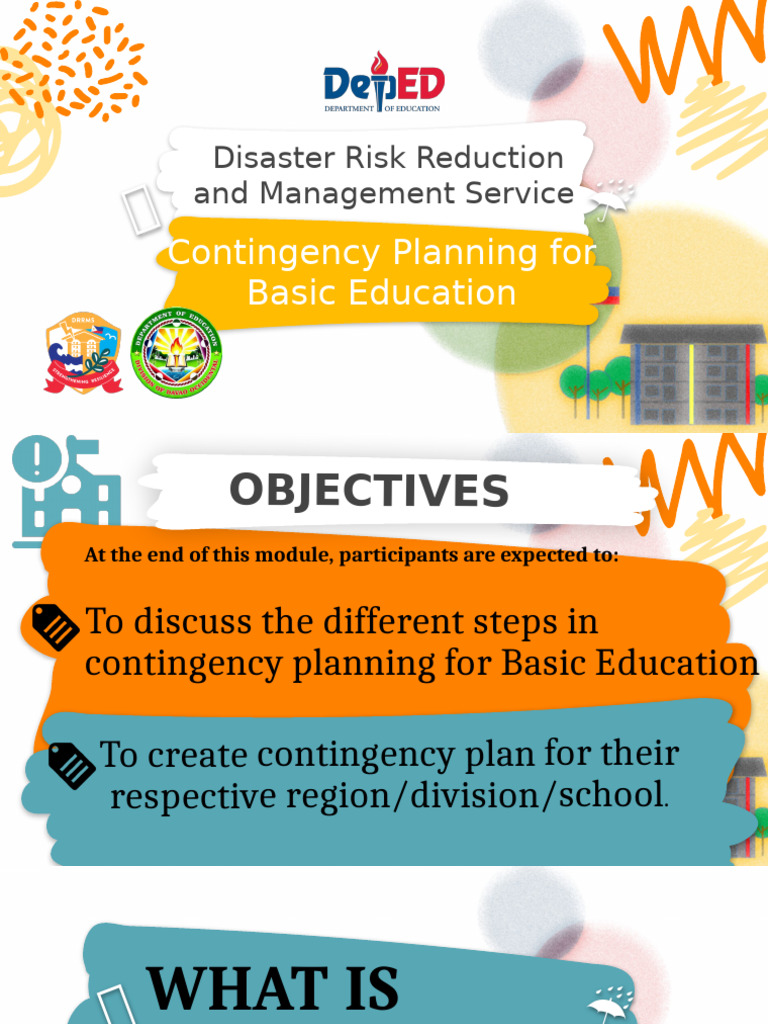 00 - Contingency Planning For Basic Education - 20190830 | PDF ...