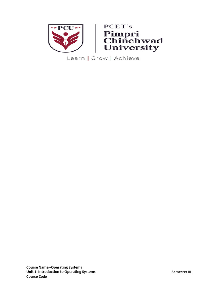 Unit 1 - Overview of Operating System | PDF | Operating System | Kernel (Operating System)