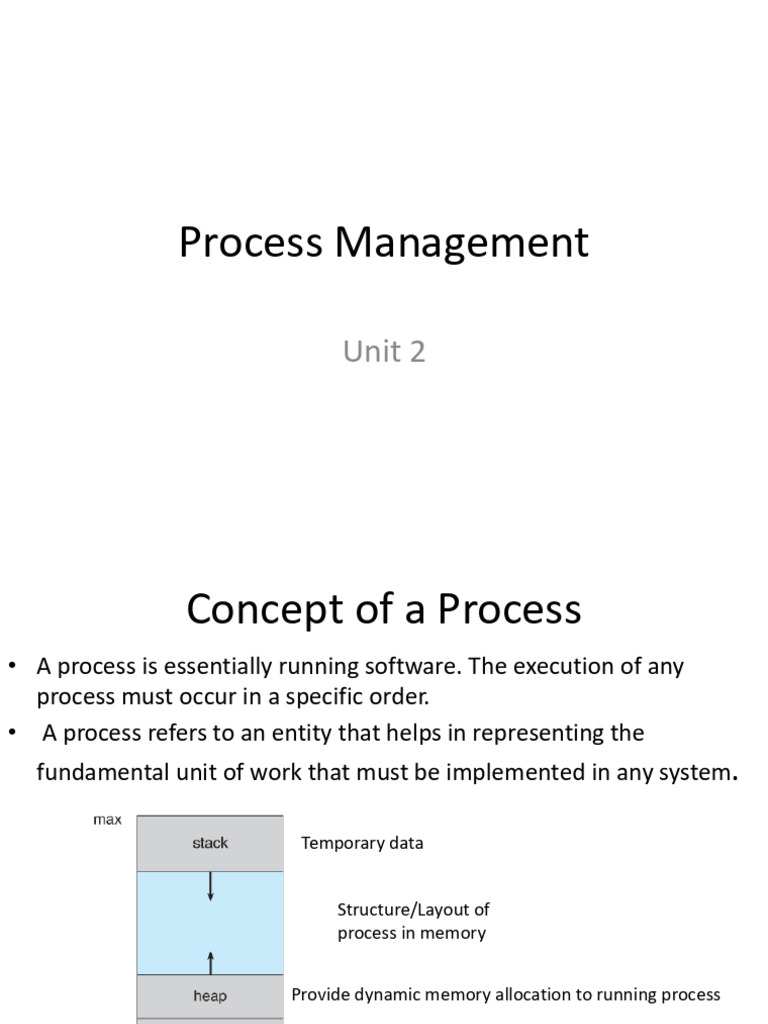 Unit 2 - Process Management | PDF | Process (Computing) | Scheduling (Computing)