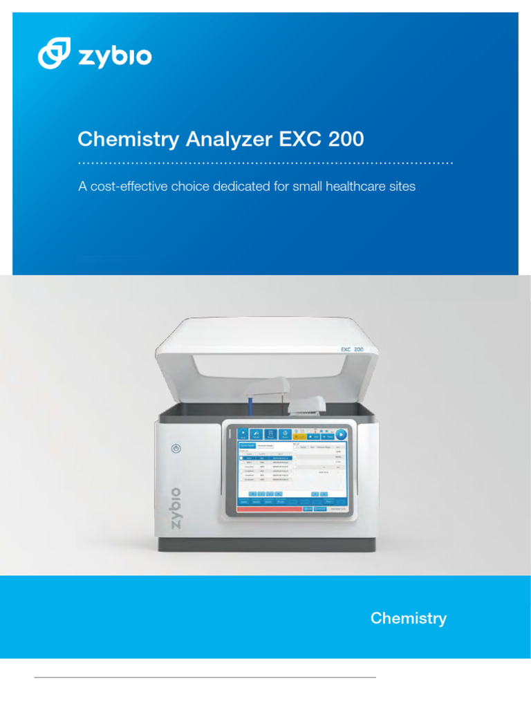 Zybio EXC 200 Chemistry Analyzer Overview | PDF | C Reactive Protein ...