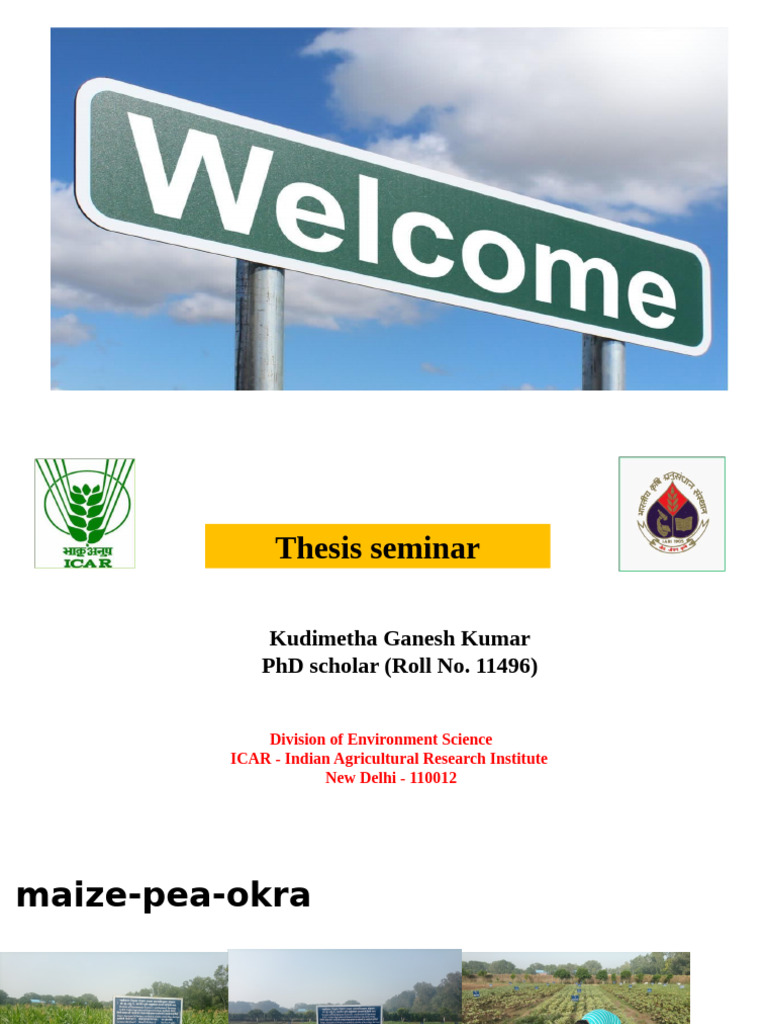 Thesis Seminar-3 | PDF | Agriculture