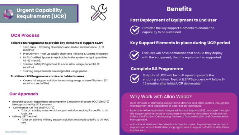 Allan Webb Urgent Capability Requirement UCR | PDF | Business | Computing