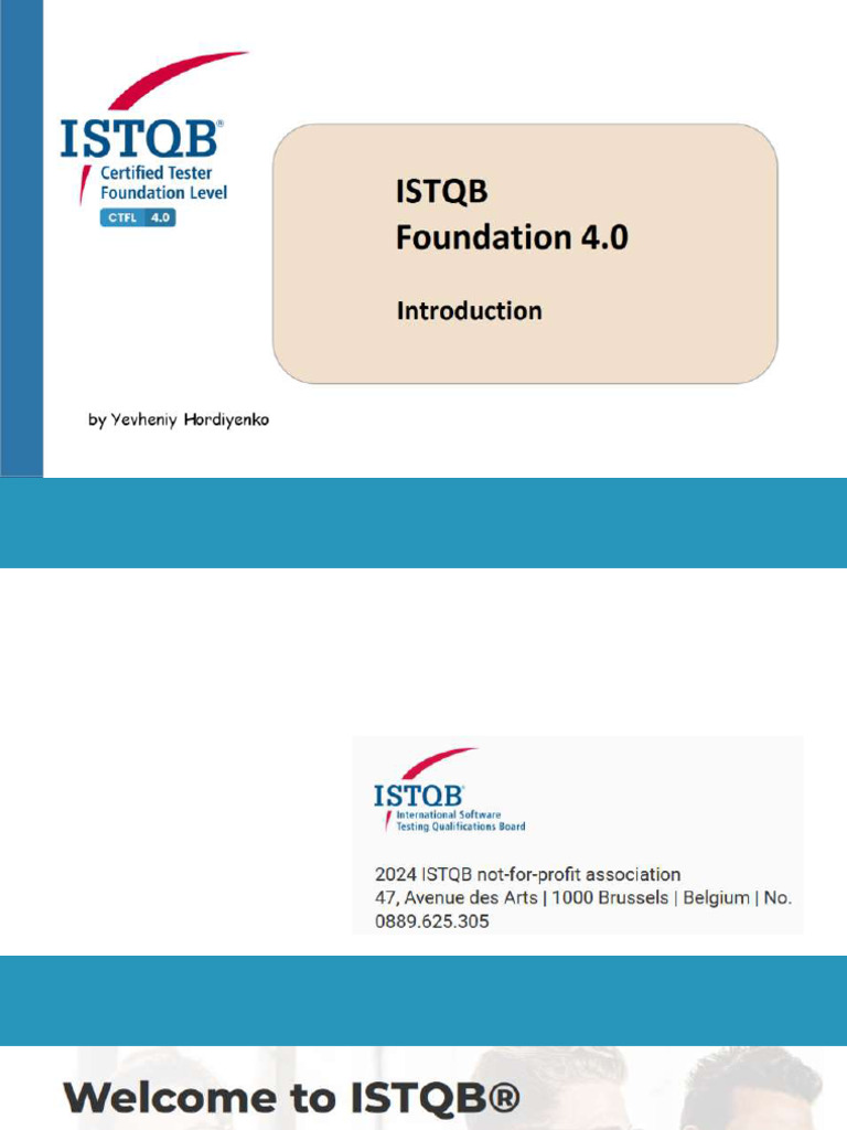 ISTQB Foundation Level 4.0 Overview | PDF | International Software ...