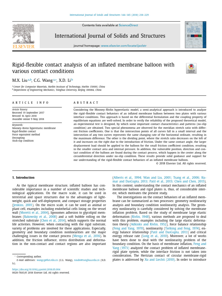 Balloon Inflation Force | PDF | Friction | Chemical Equilibrium