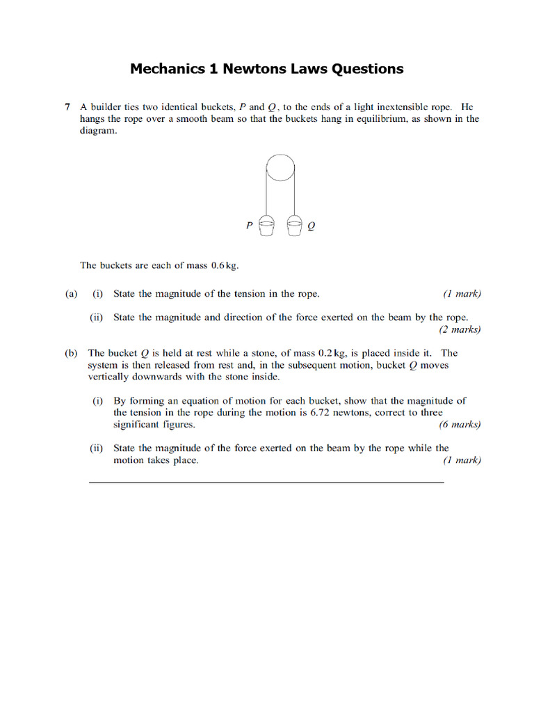 M1 Newton's Laws | PDF