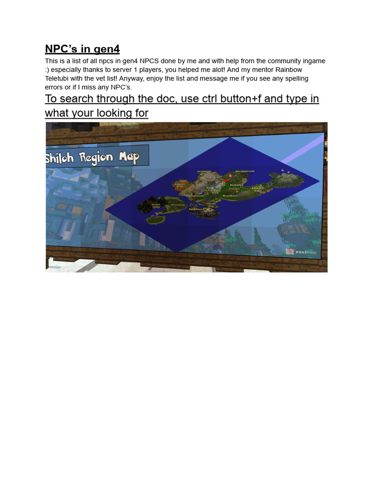 Gen4 NPC Guide for Gamers | PDF | Role Playing Games | Role Playing ...