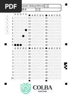 ZipGrade 50 Item Answer Sheet | PDF