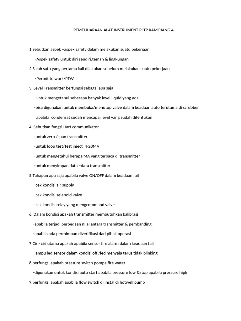 Pemeliharaan Alat Instrumen (Zen) | PDF