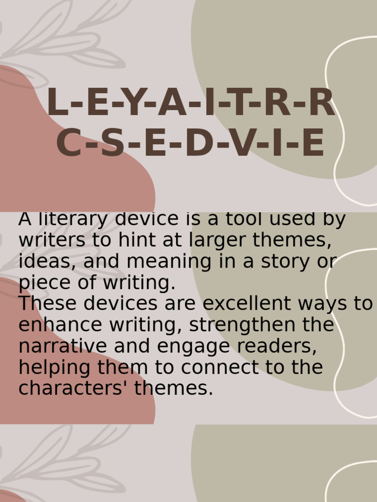 Literary Devices in Poetry Explained | PDF | Poetry