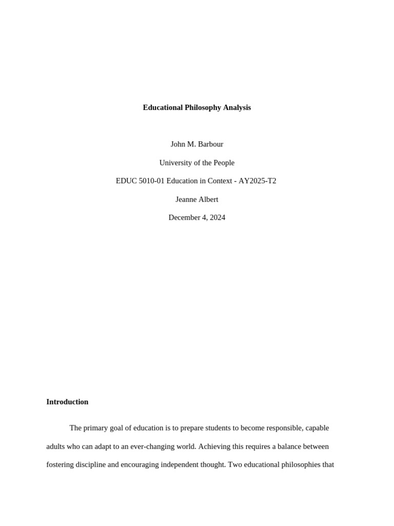 Educational Phil Pdf Disciplines Learning