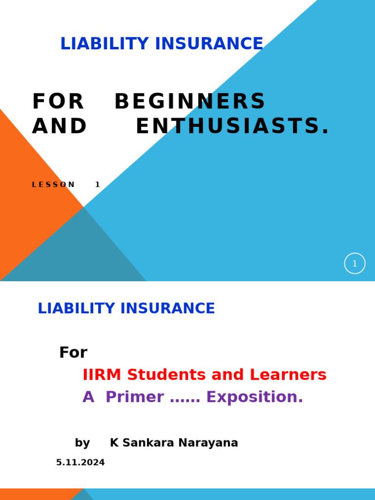 Beginner's Guide to Liability Insurance | PDF | Liability Insurance ...