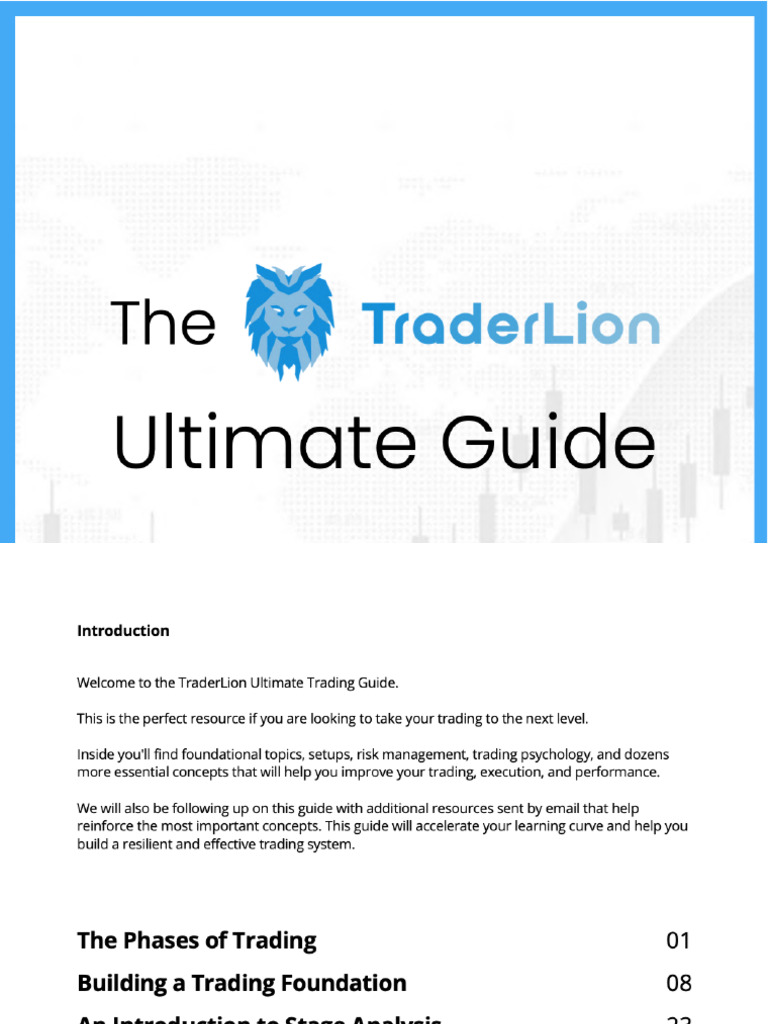 TraderLion Ultimate Trading Guide | PDF