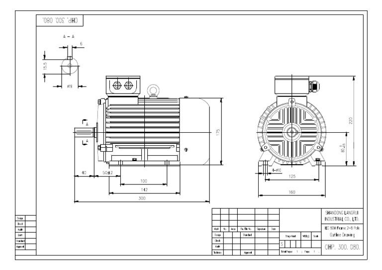 IEC 80M IMB3 Outline Drawing | PDF