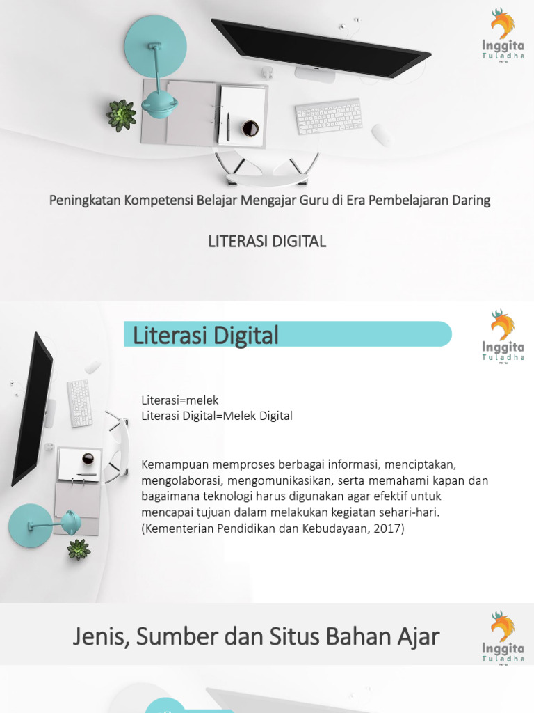 Peningkatan Literasi Digital Guru Daring | PDF