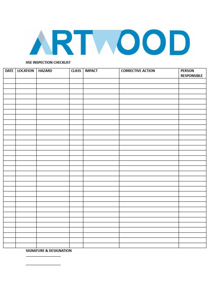 Hse Inspection Checklist | PDF