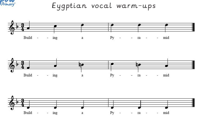 Egyptian Vocal Warmups | PDF