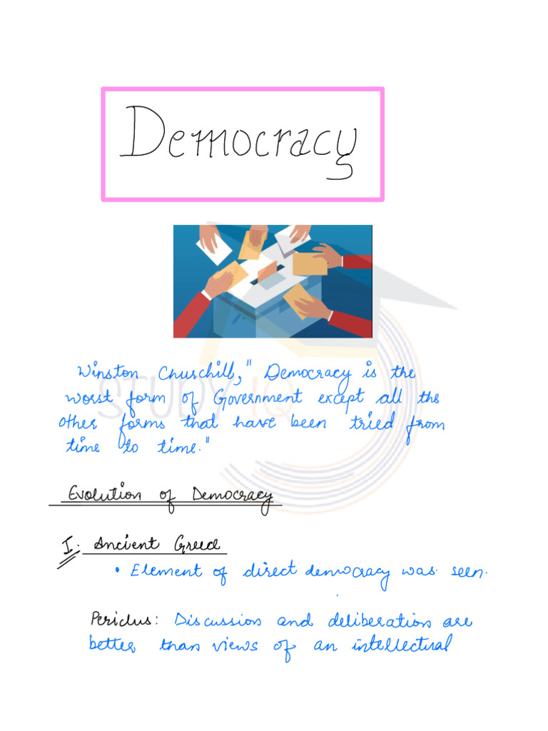 Evolution and Critique of Democracy | PDF | Democracy | Political ...
