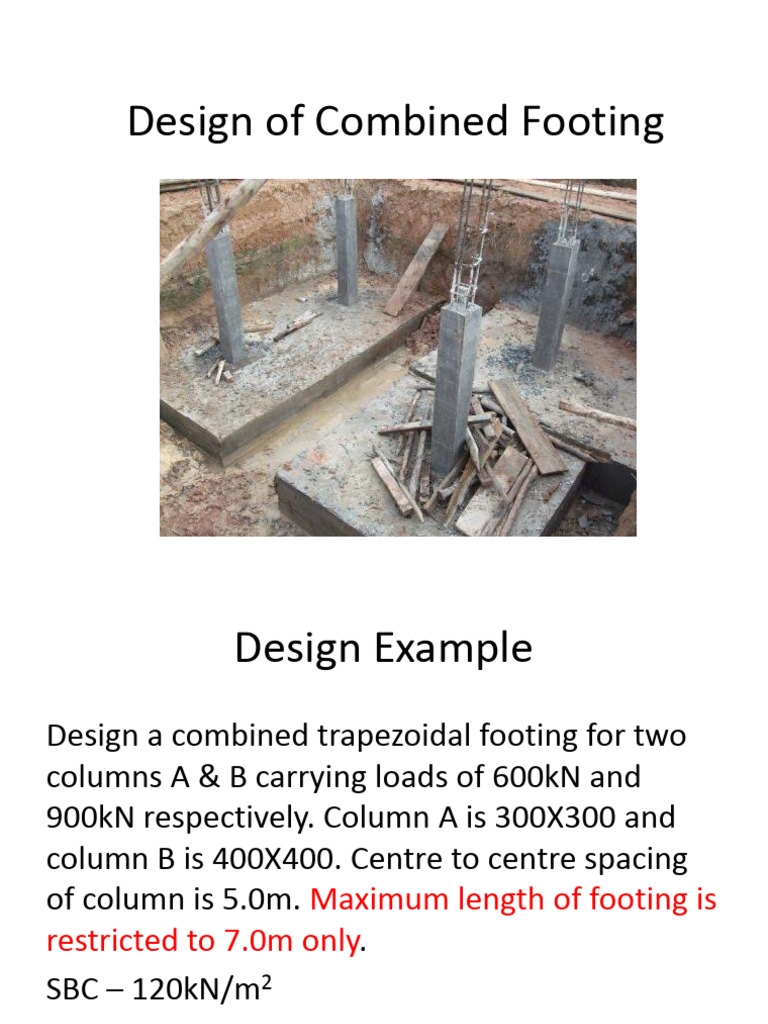ARCC - Combined Trapezoidal Footing | PDF | Mechanical Engineering ...