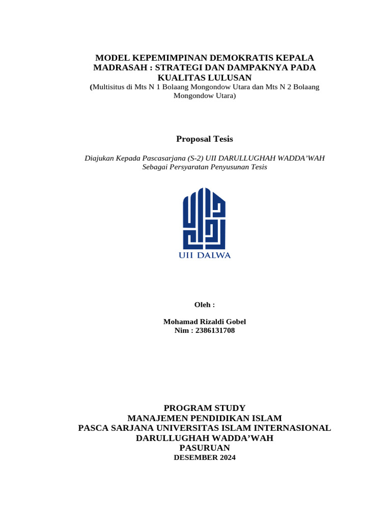 Proposal Rizaldi Fix | PDF