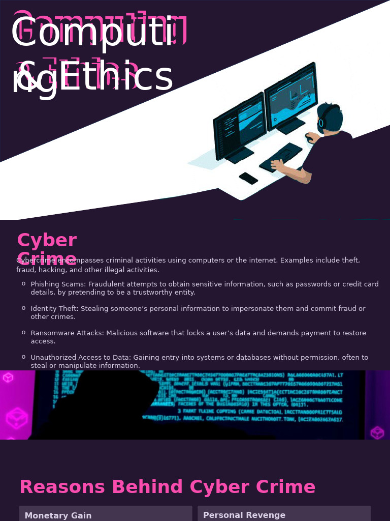 Computing and Ethics | PDF | Cybercrime | Security