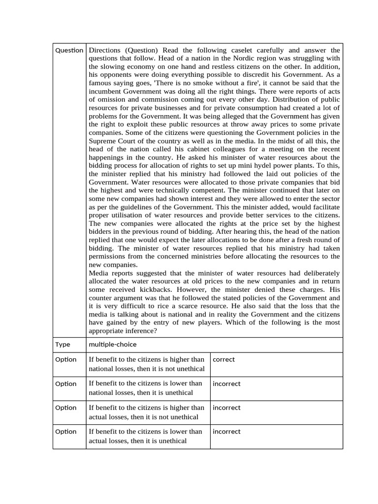 Decision Making Passage Based Test 7 | PDF | Multiple Choice | Obesity
