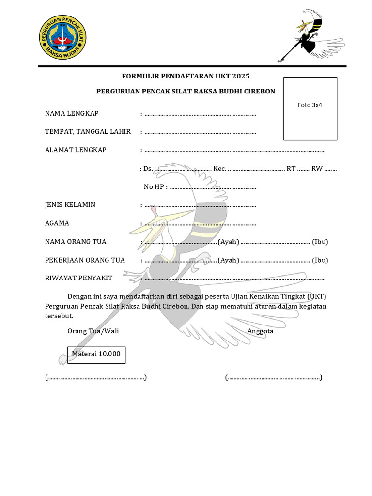 Formulir Ukt 2025 | PDF