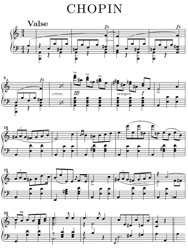 Chopin - New Chopin Waltz Morgan Typeset | PDF