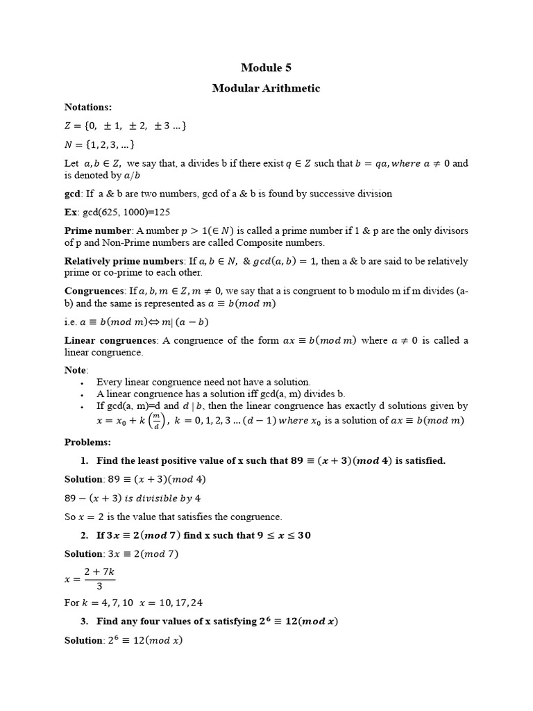 Module_5 Math | PDF | Public Key Cryptography | Key (Cryptography)