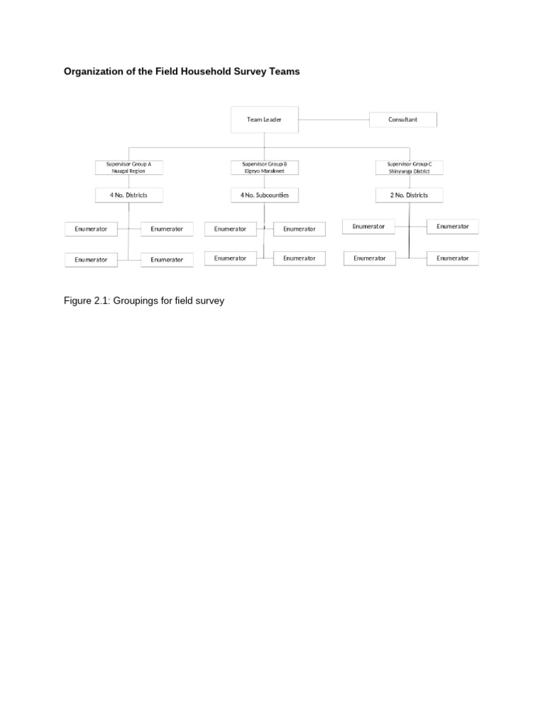 Field Household Survey Team Structure | PDF