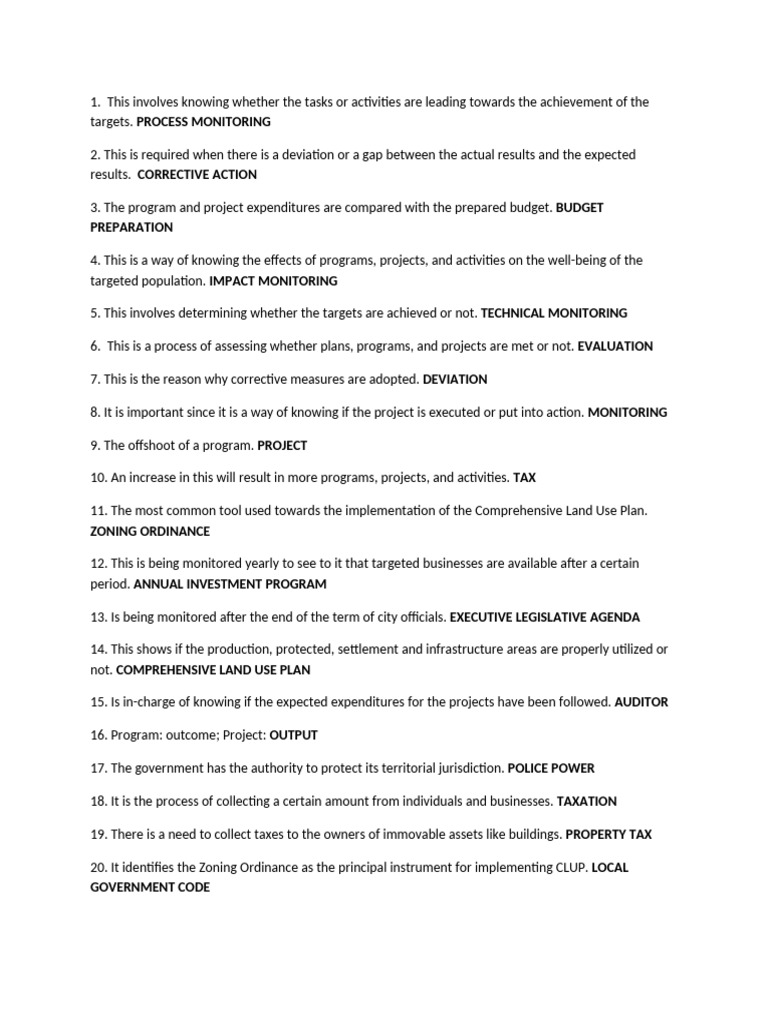 1. REVIEWER LDP | PDF | Taxes | Property