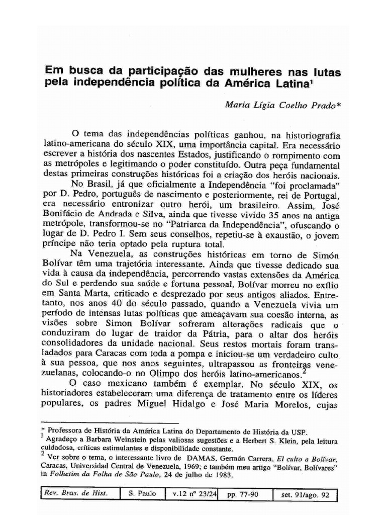 Texto 11 - Maria Ligia Coelho Prado-Desbloqueado | PDF