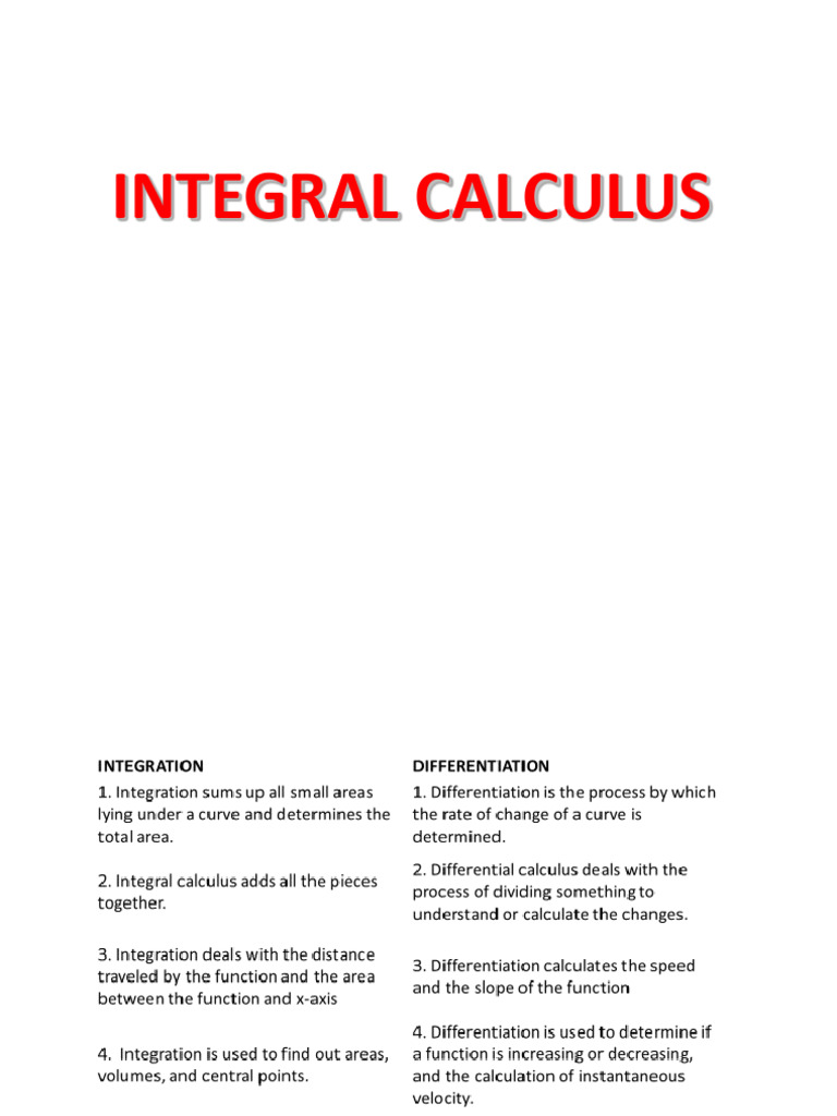 Integral Calculus Final | PDF | Integral | Function (Mathematics)