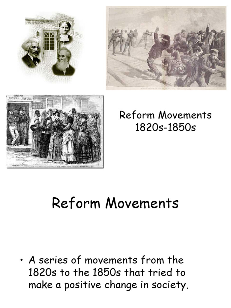Reform Movements | PDF | Abolitionism In The United States ...