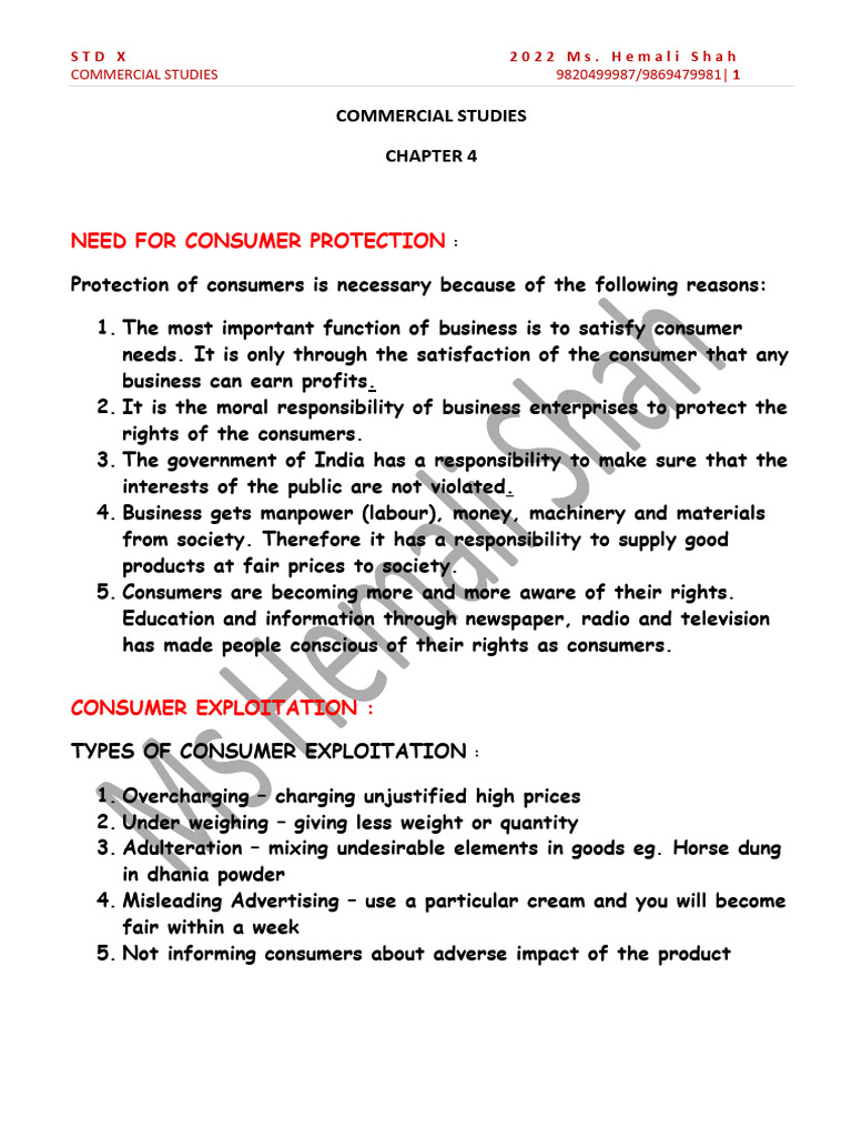 Chapter 4 | PDF | Consumer Protection | Business