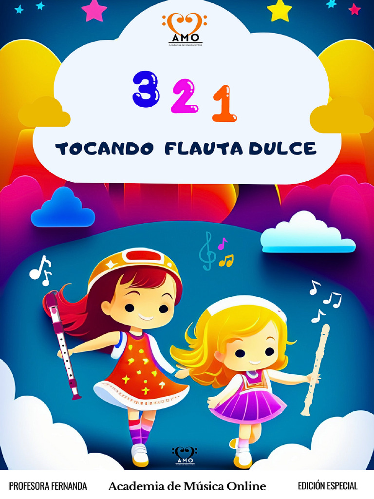 321 Tocando Flauta Dulce I Amo Academia de Música Online | PDF | Flauta ...