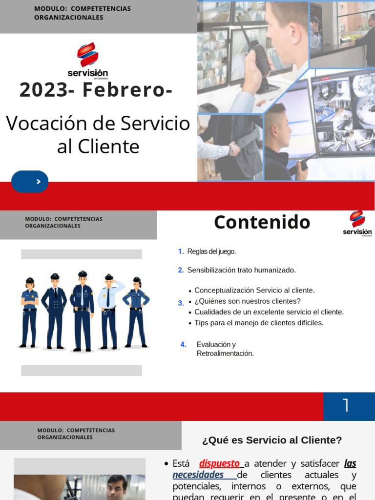 Presentacion Vocacion de Servicio Al Cliente | PDF | Empatía | Sicología