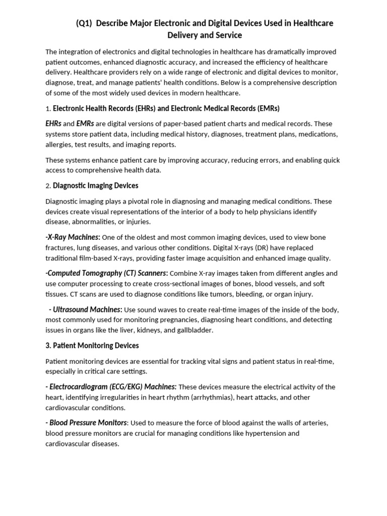 Assignment Ummaqh College | PDF | Electronic Health Record | Medical Imaging