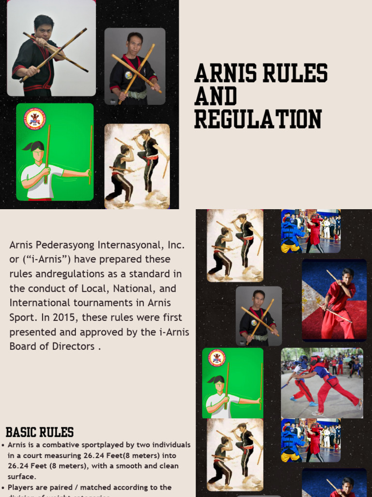 Arnis Tournament Rules and Regulations | PDF | Sports