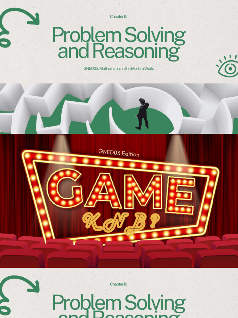 Chapter III. Problem Solving and Reasoning - Compressed | PDF | Inductive Reasoning ...