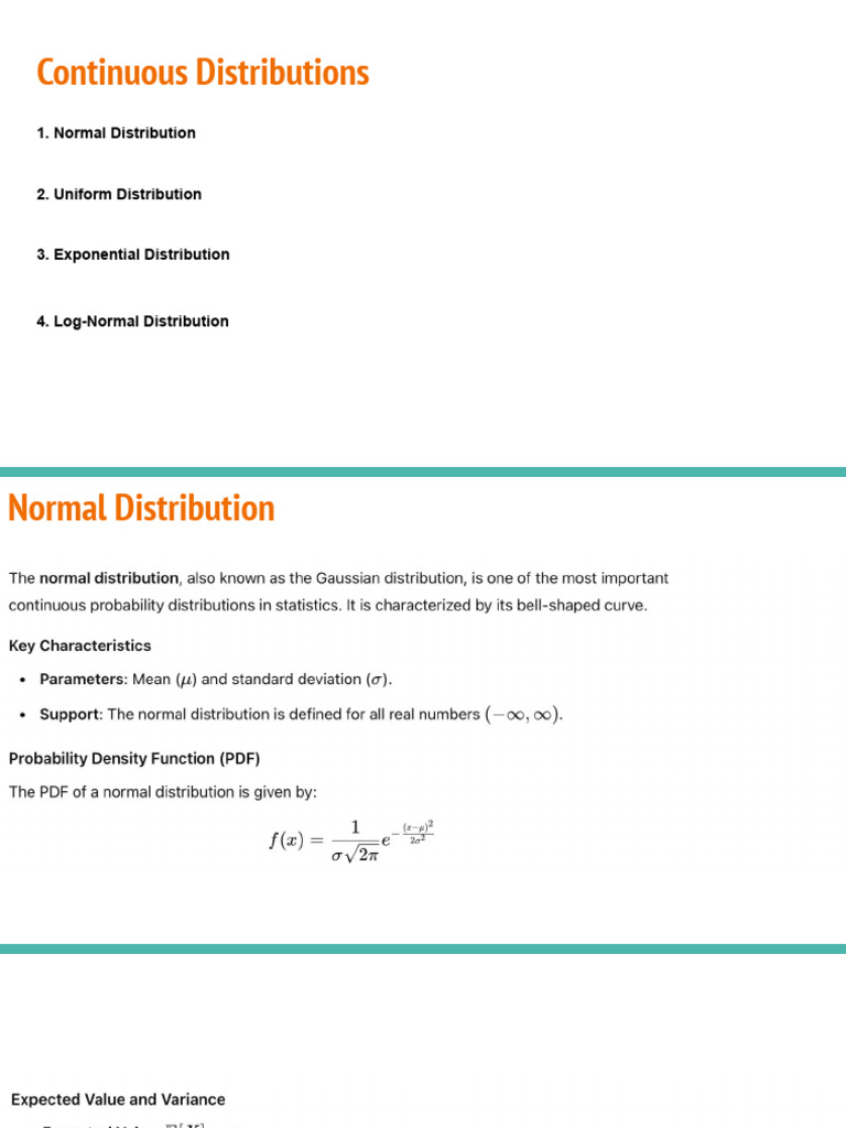 Understanding Continuous Distributions and Applications | PDF ...