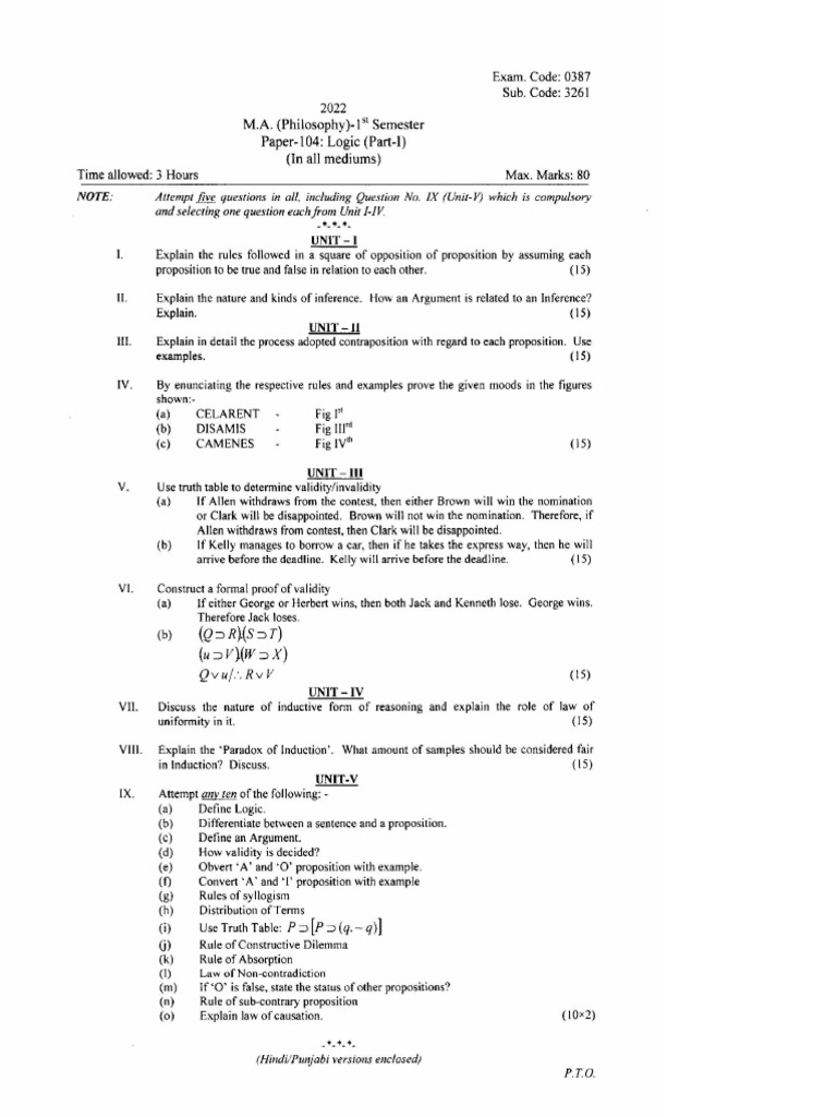 Logic Paper | PDF