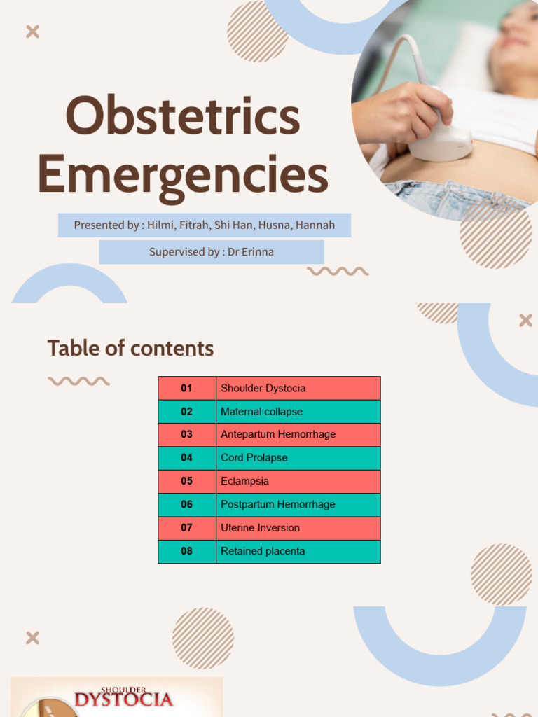 Obstetric Emergencies: Key Management Strategies | PDF | Childbirth | Heart
