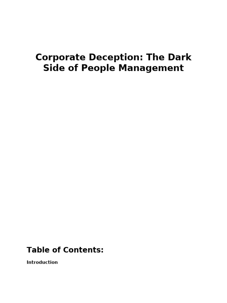 Exposing Corporate HR Deception | PDF | Employment | Layoff